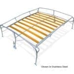 Type 1 VW Bug Roof Rack - Powder-Coated Grey with Wood Slats - SCAT
